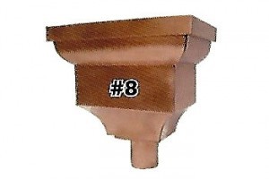 Copper Leader Heads for Gutters & Gutter Systems | Kobett Metals
