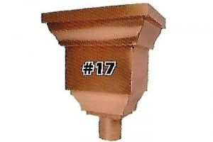 Copper Leader Heads for Gutters & Gutter Systems | Kobett Metals