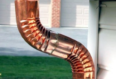 Copper Downspouts And Pipes For Gutters | Kobett Metals