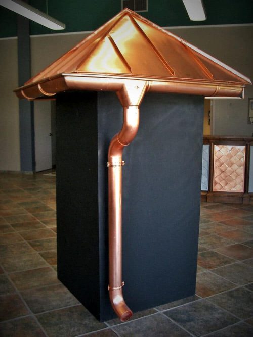 Custom Copper Dormer with Round Window | Kobett Metals